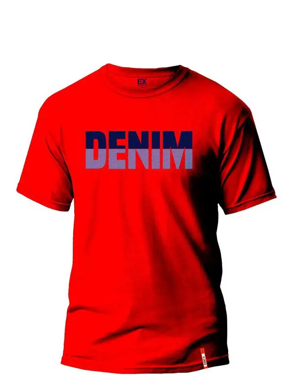 EIGHT X Big Denim Street T-shirt - Red