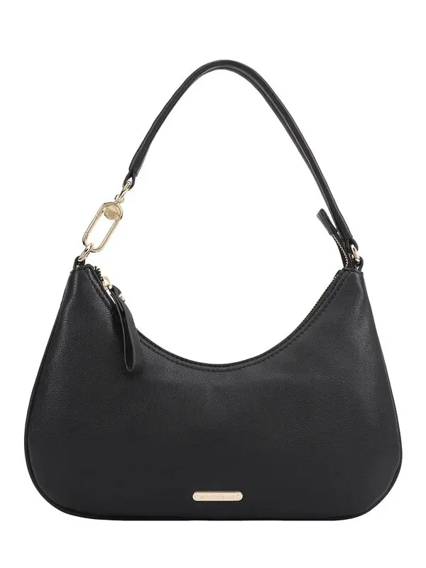 Paul Costelloe Tirana Leather Shoulder Bag - Black