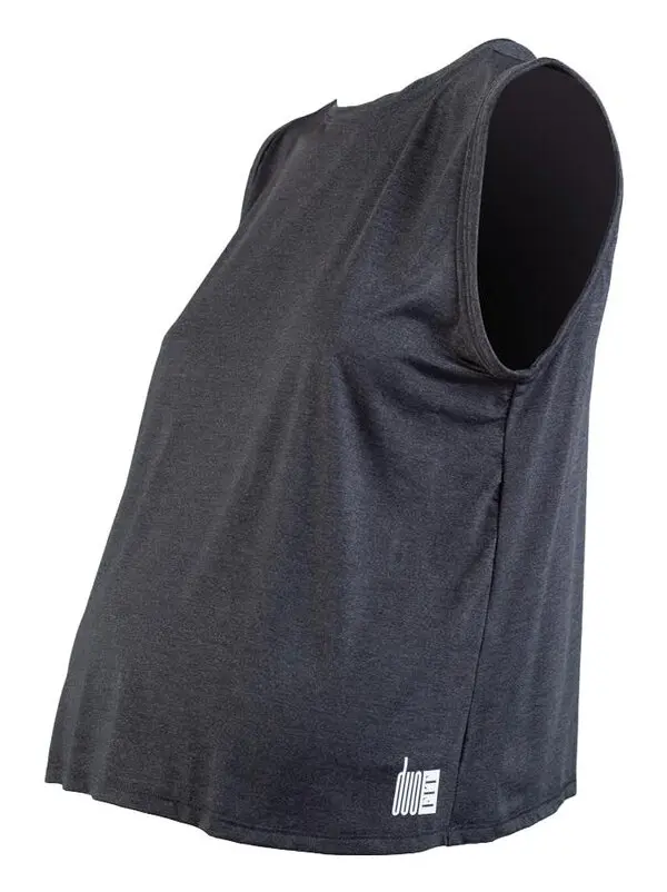 DUOFIT MATERNITY ACTIVEWEAR Breezy Baby Tank - Grey