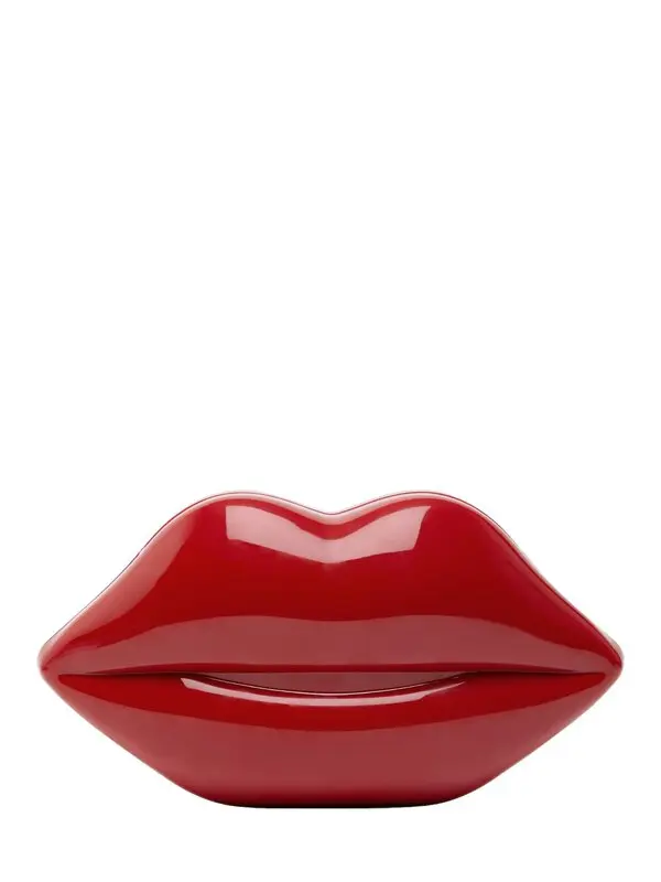 Lulu Guinness Lulu Lips Medium Clutch Bag - Red