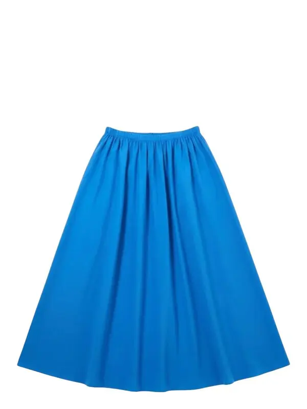 LOUCHE Zoeline Recycled Cotton Midaxi Skirt - Blue