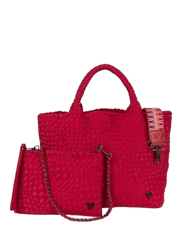 PRENELOVE London Large Woven Totes - Red