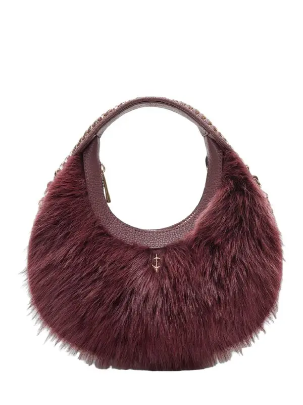 OTRERA Round Fluffy Burgundy - Red