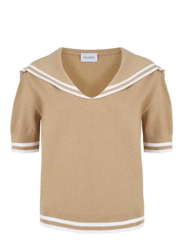 SALANIDA Vento Sailor Top Beige - Brown