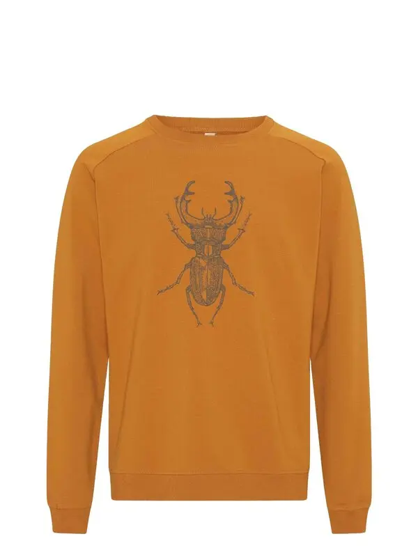 GROBUND The Organic Melvin Sweatshirt Stag Beetle - Yellow
