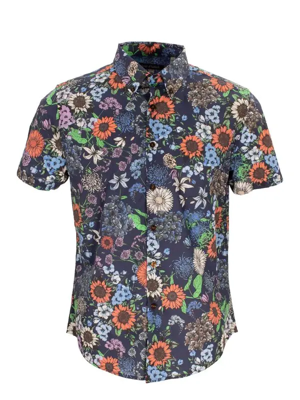 LORDS OF HARLECH Tim Rumspringa Floral Navy - Blue