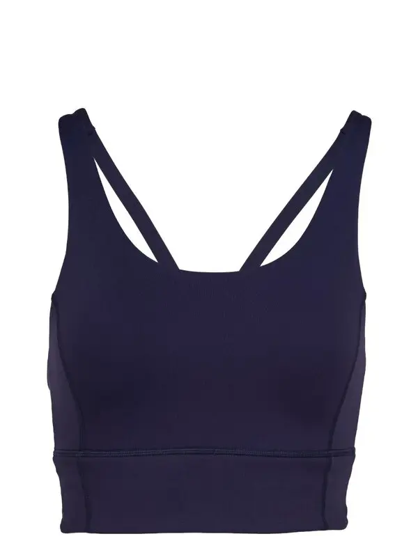PERKY PEACH Low Impact Navy Sports Bra - Blue