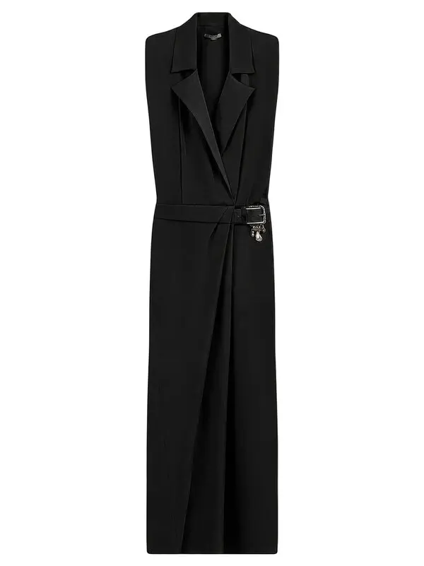 NOCTURNE Embellished Belt-detail Maxi Dress - Black