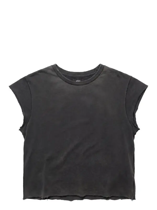 OTHER UK Vintage Issue Raw Edge T-shirt Heavy Relic Black - Grey