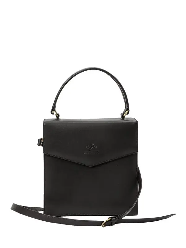 CHANEL JOAN ELKAYAM Dark Leather Shoulder Bag - Brown