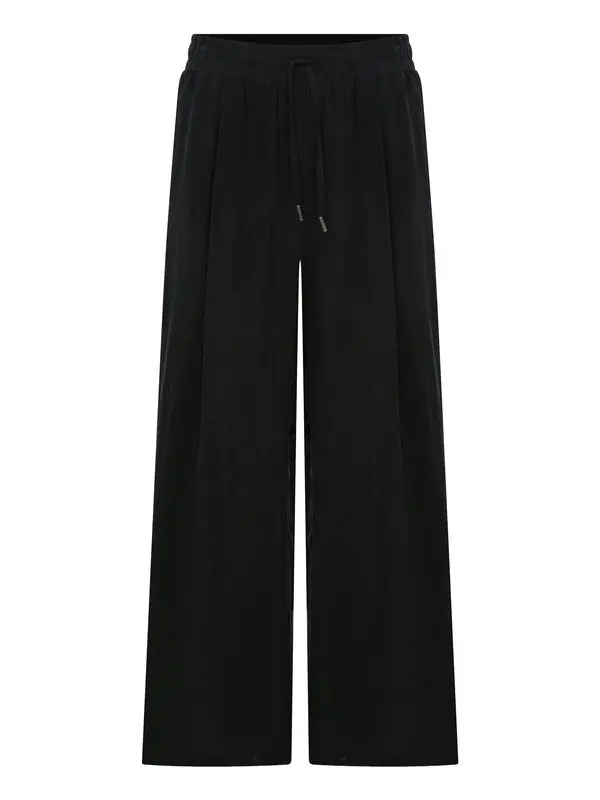 JE TE VEUX Sun Down Vice Drawstring Pants - Black