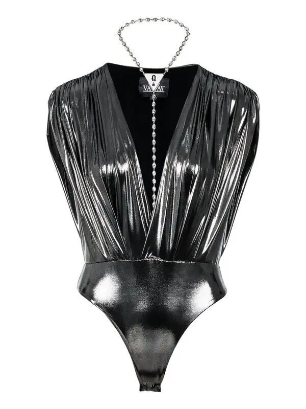 VAZAF Foil Bodysuit - Silver