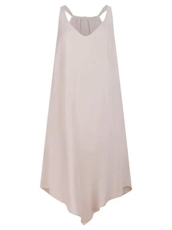 HELENE GALWAS Neutrals Ilka Viscose Dress - Beige
