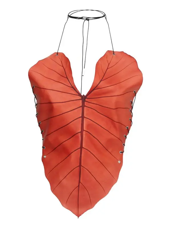 SARAH REGENSBURGER Leaf Top - Orange