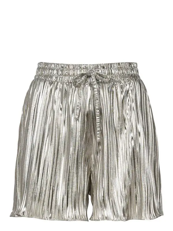 VAZAF Pleated Shorts - Silver