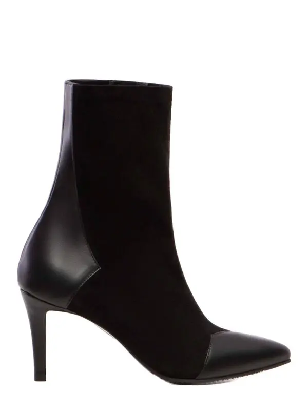 THE 5TH ELEMENT Noire Stretch Leather Slim Boots - Black