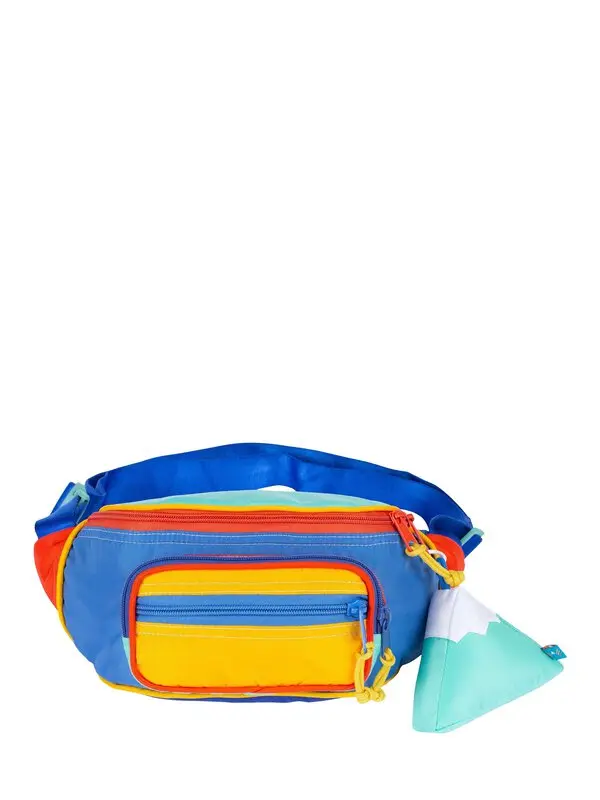 MOKUYOBI Neutrals / Blue / Red Snacktime Fanny Pack Sling - Blue/red