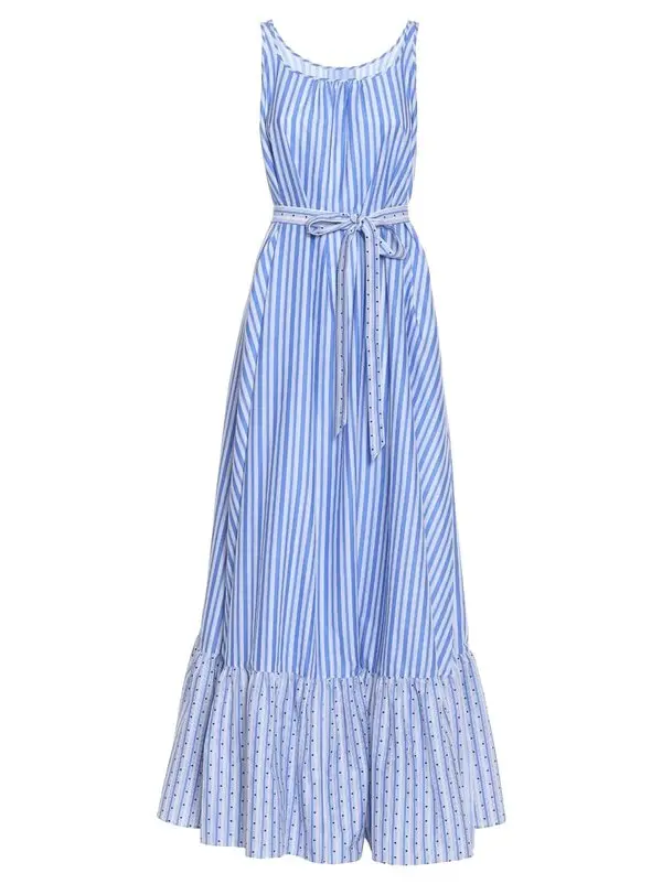 HELENE GALWAS Bettina Strappy Dress - Blue