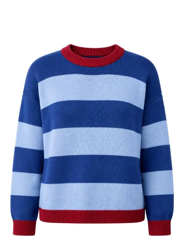Mind Traveler Alexia Striped Sweater - Blue