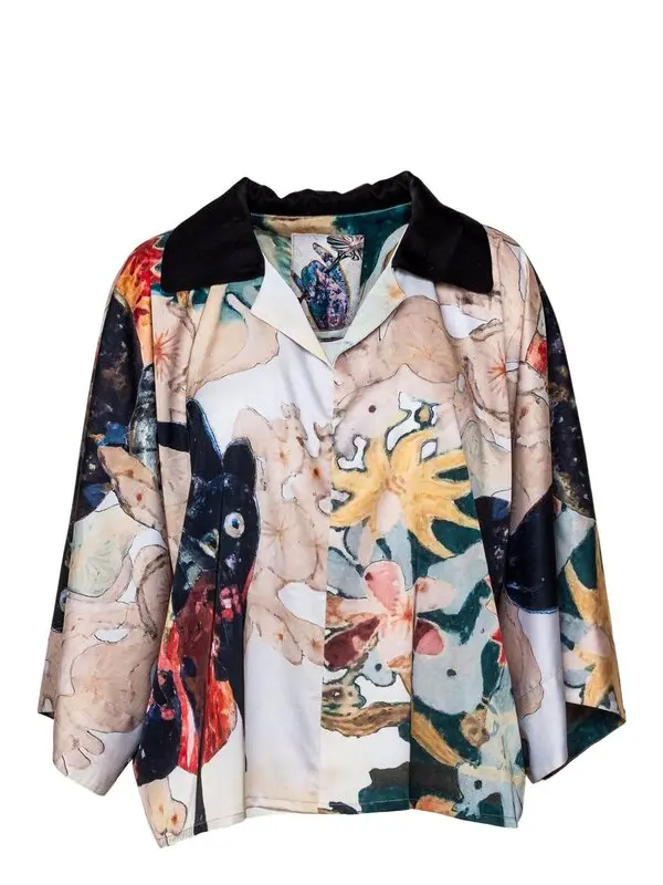 ARTISTA Artist Printed Blouse - Brown