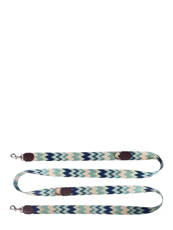 ALECOO Chevron Dog Leash Azure Adjustable - Blue