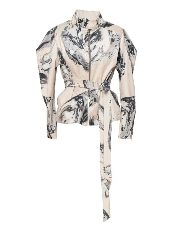 ARTISTA Silver Crystal Corduroy Shirt Jacket - Gray