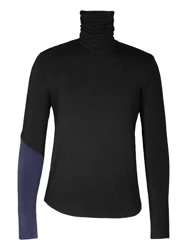 CARLTON JONES Blue / Black Superhero Turtleneck Homme Black, Blue - Blue/black
