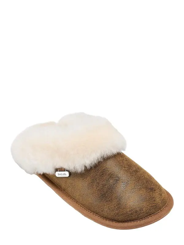 BEDROOM ATHLETICS Mae Double Faced Sheepskin Mule Slippers - Brown
