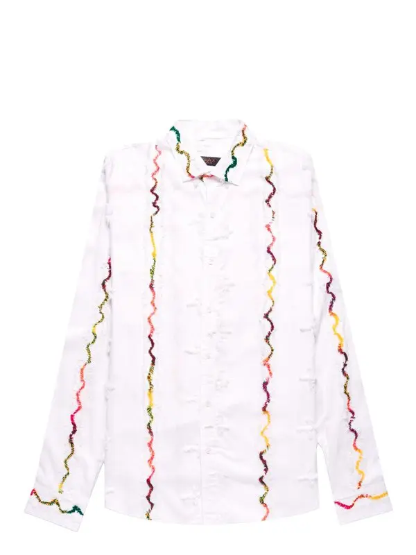 EIGHT X Francisco Artisan Edition Button Up Shirt - White