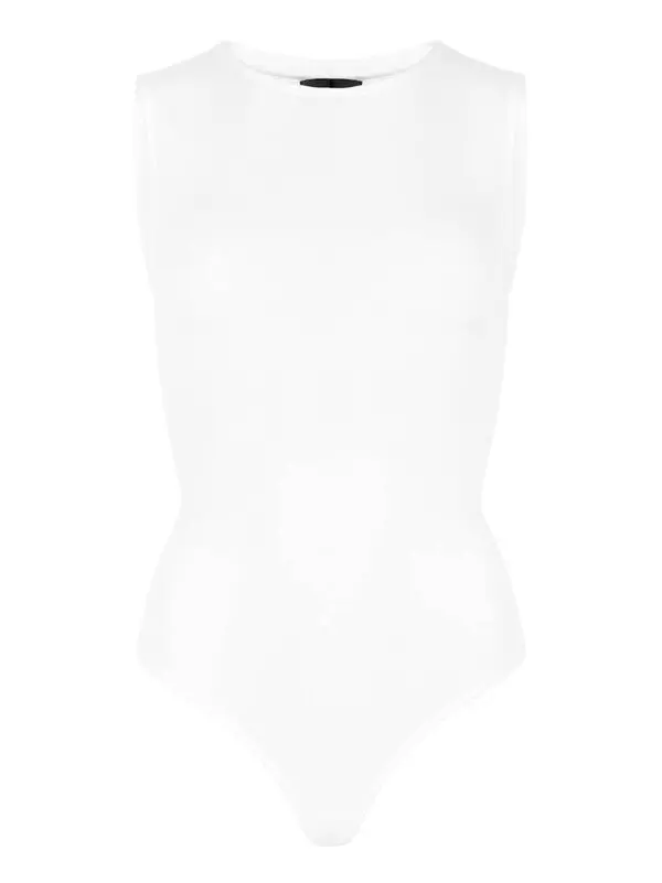 OW Tanktop Sleeveless Bodysuit - White