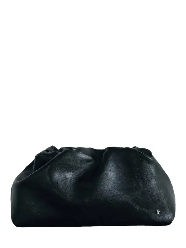 SUUD COLLECTION Cove Ruched Clutch - Black