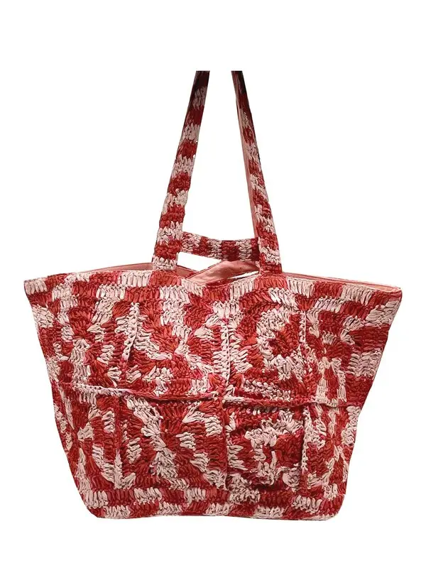 NOOKI DESIGN Glasto Crochet Tote - Pink