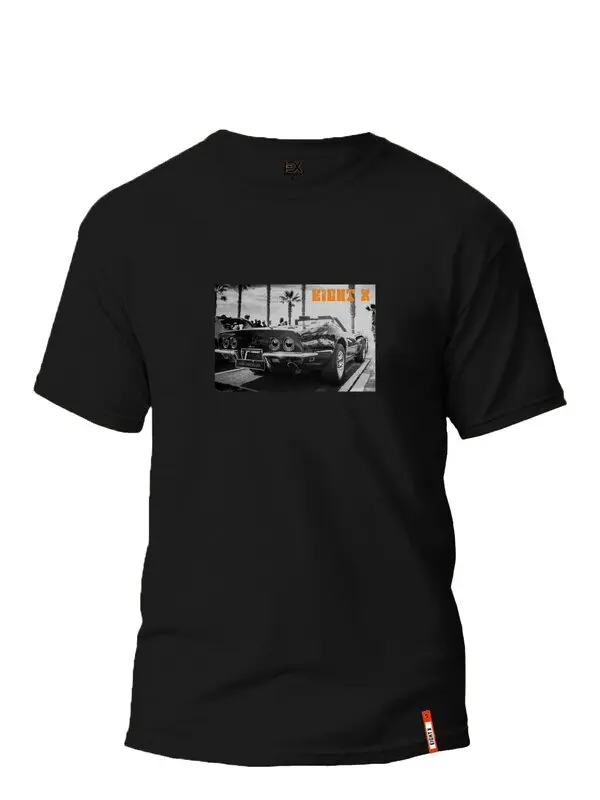 EIGHT X American Muscle Graphic T-shirt - Black