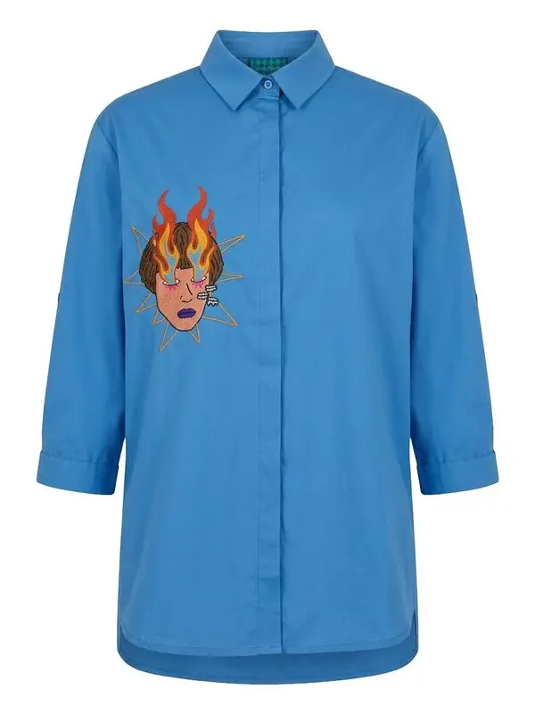 KING NAKED Meanwhile Shirt - Blue