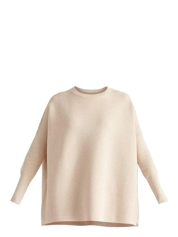 PAISIE Neutrals Ribbed Jumper - Beige