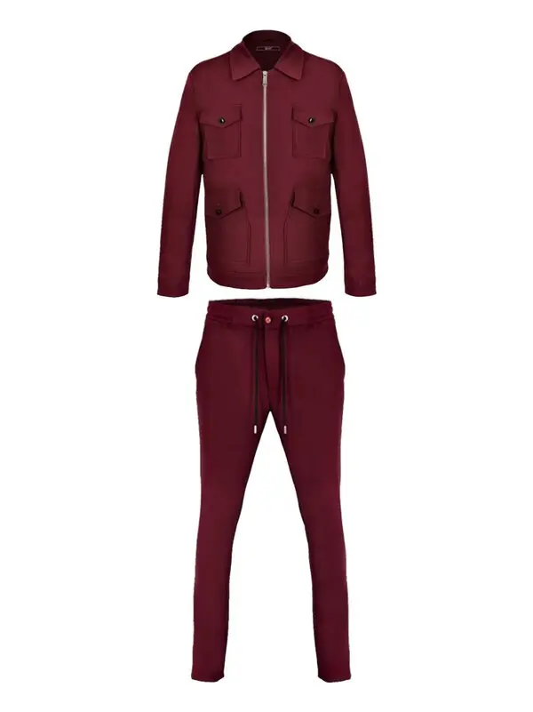 DAVID WEJ Ashford Trucker Set Burgundy - Red