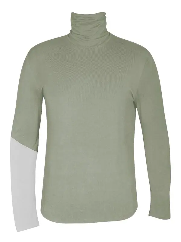 CARLTON JONES Neutrals / Superhero Turtleneck Neutrals - Green