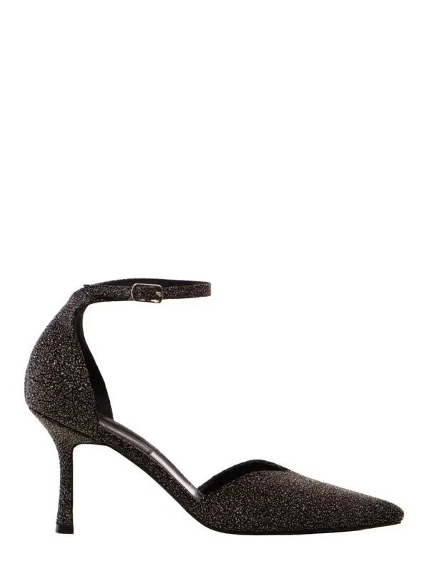 THE 5TH ELEMENT Classy Pumps In Stardust Leather - Black