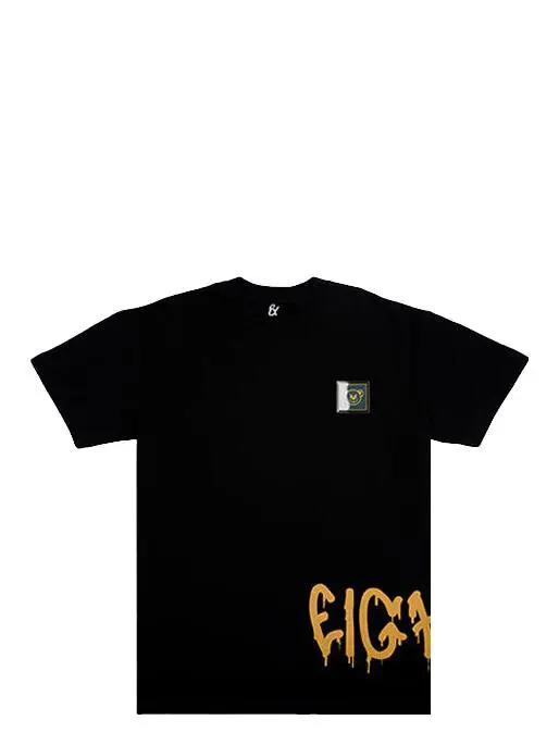 EIGHT X Bear Tag Graphic T-shirt - Black