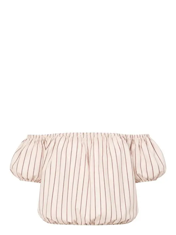 Carmen Says Azura Striped Top - Red
