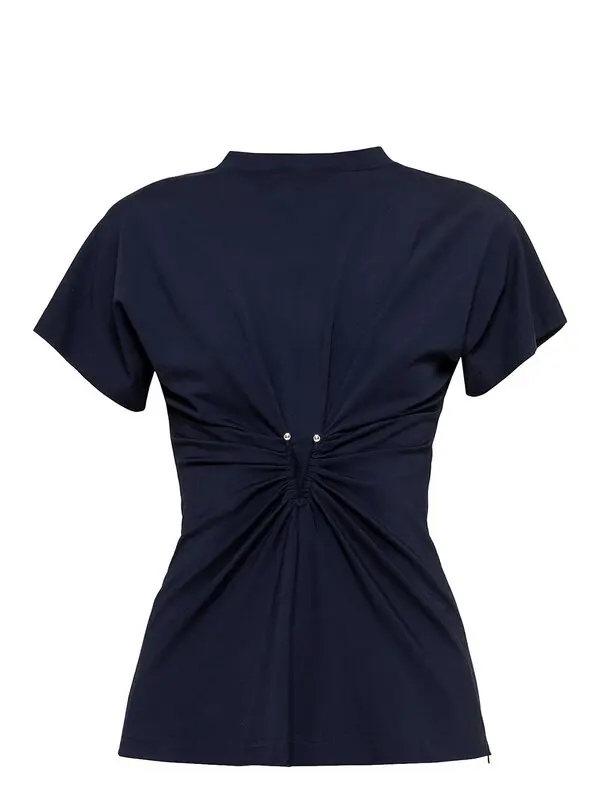 NISSA Short-sleeve Top Navy - Blue