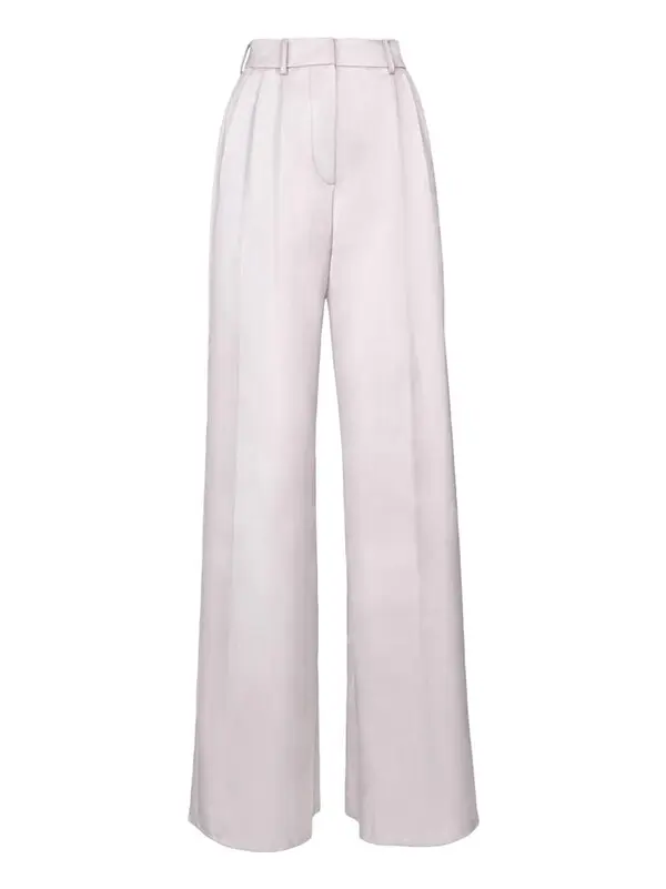 ANSE VICTORIN Amara Silk Cotton Pants Pearl - Grey