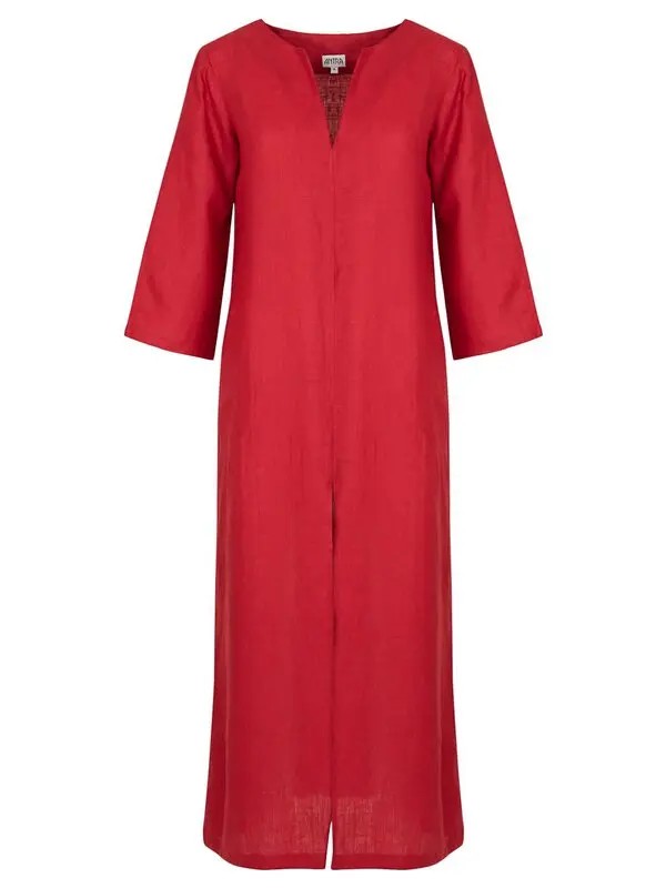 ANTRA DESIGNS Maxi Linen Ruby - Red