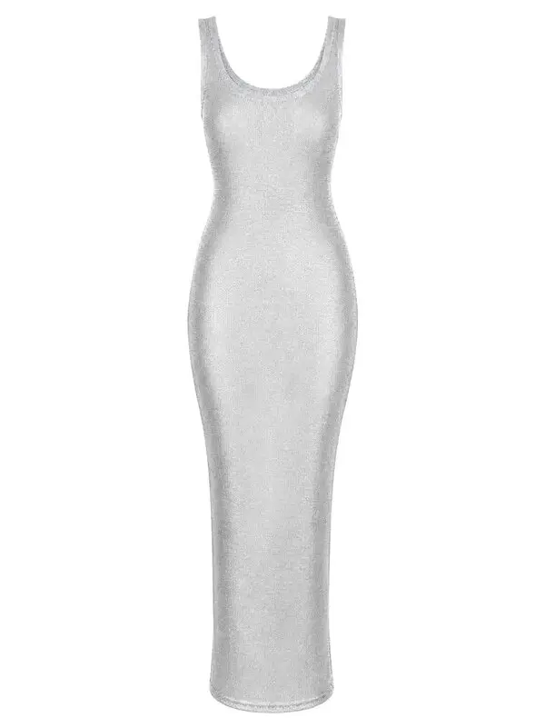 MAUI X LOLITA Joan Of Arc Mesh Cover-up Dress - Silver