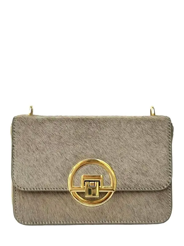 APATCHY LONDON Neutrals The Tilly Sand Hair-on Leather Bag - Black