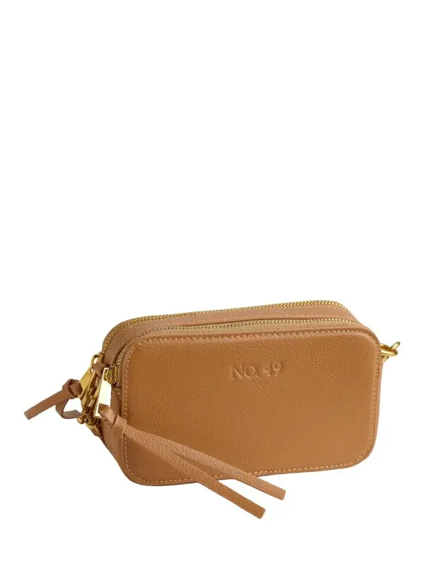 NO.49 HANDBAGS Kiki Tan Camera Bag - Brown