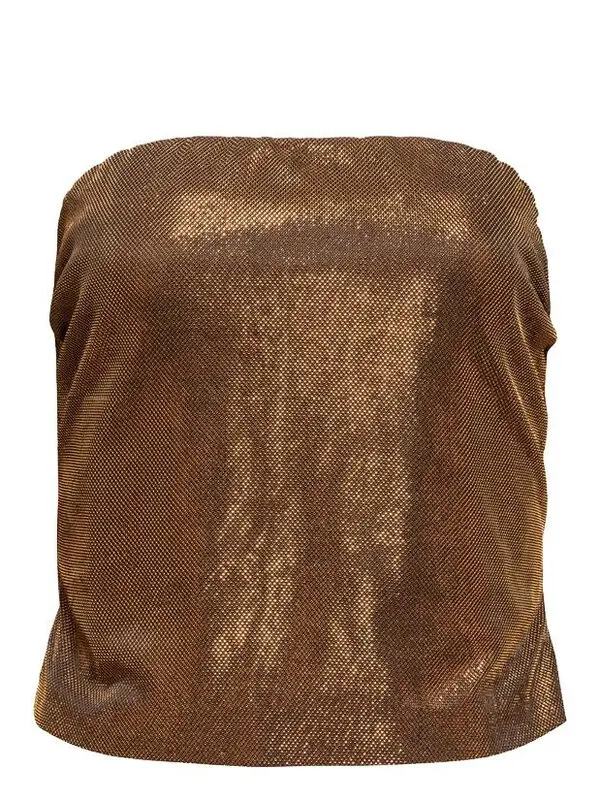 HELENE GALWAS Neutrals Hadice Crop Bustier - Brown