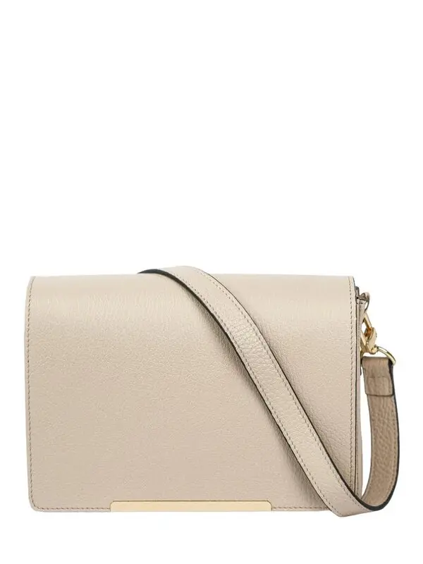 APATCHY LONDON Neutrals The Newbury Stone Leather Crossbody Bag - Black