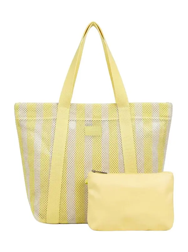 NOOKI DESIGN Hackney Stripe Shopper Lemon Mix - Yellow