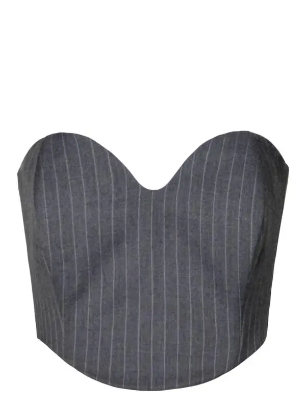 AGGI BY HALEWSKI Lara Downtown Corset Top - Grey